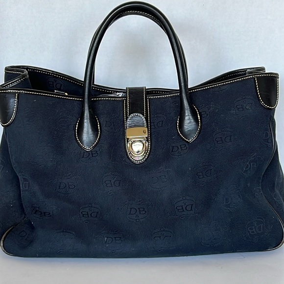 Dooney & Bourke | Bags | Dooney Bourke Signature Logo Canvas Satchel ...